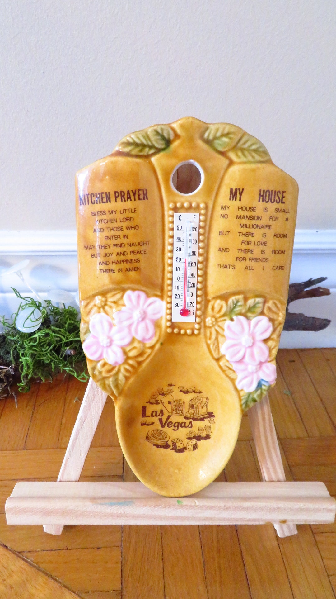 Vintage Ceramic Kitchen Prayer/my House Spoon Rest Las Vegas ...