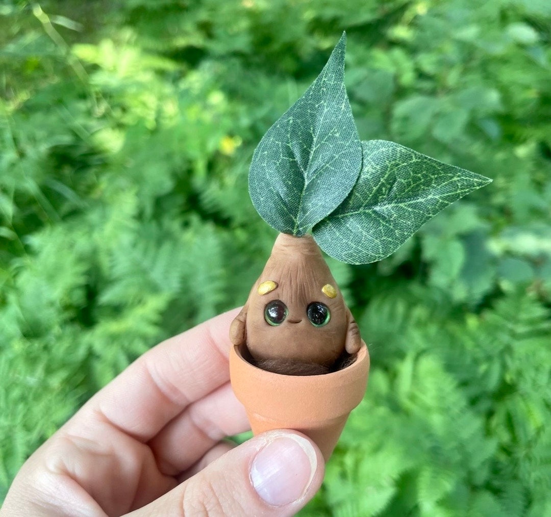 Tiny Mandrake Figurine Tiny Mandrake Pot - Etsy