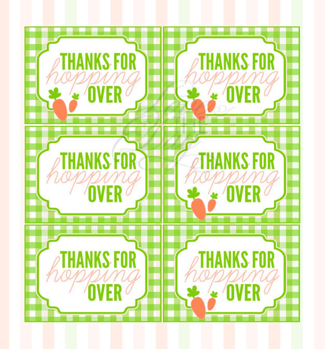 Hoppy Easter Party PRINTABLE Favor Tags (INSTANT DOWNLOAD) From Love ...