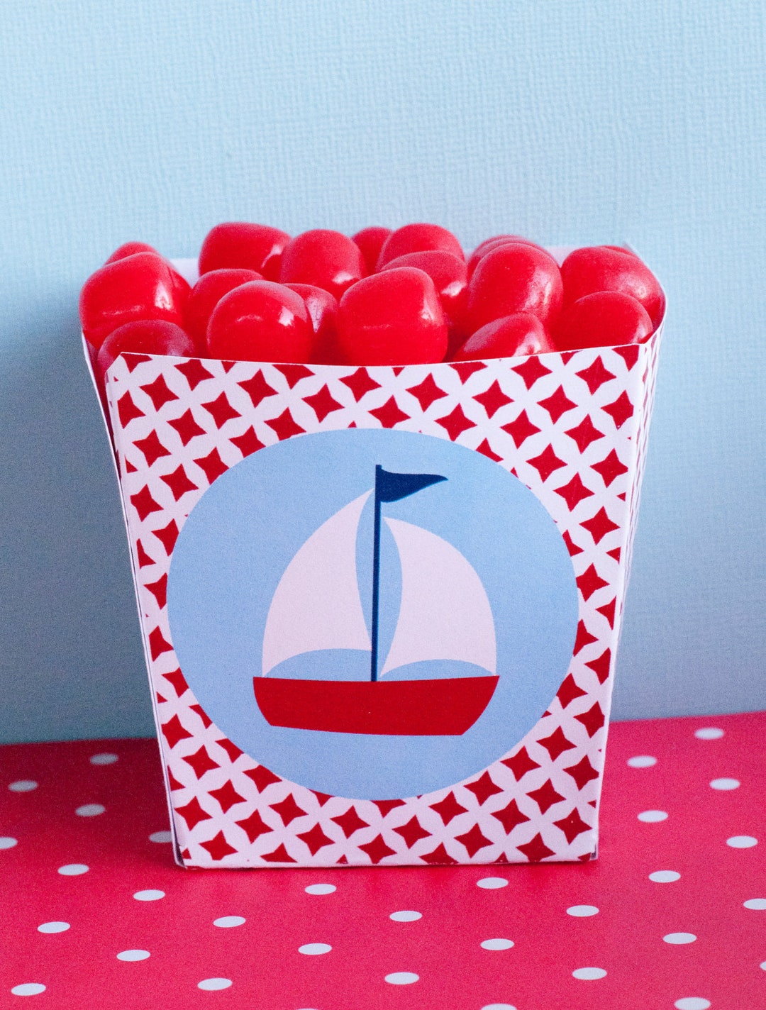 Preppy Baby Shower PRINTABLE Favor Box (INSTANT DOWNLOAD) by Love the ...