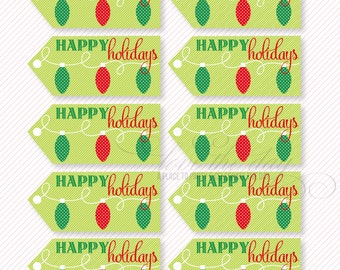 Gingham Christmas PRINTABLE Party INSTANT DOWNLOAD by Love | Etsy