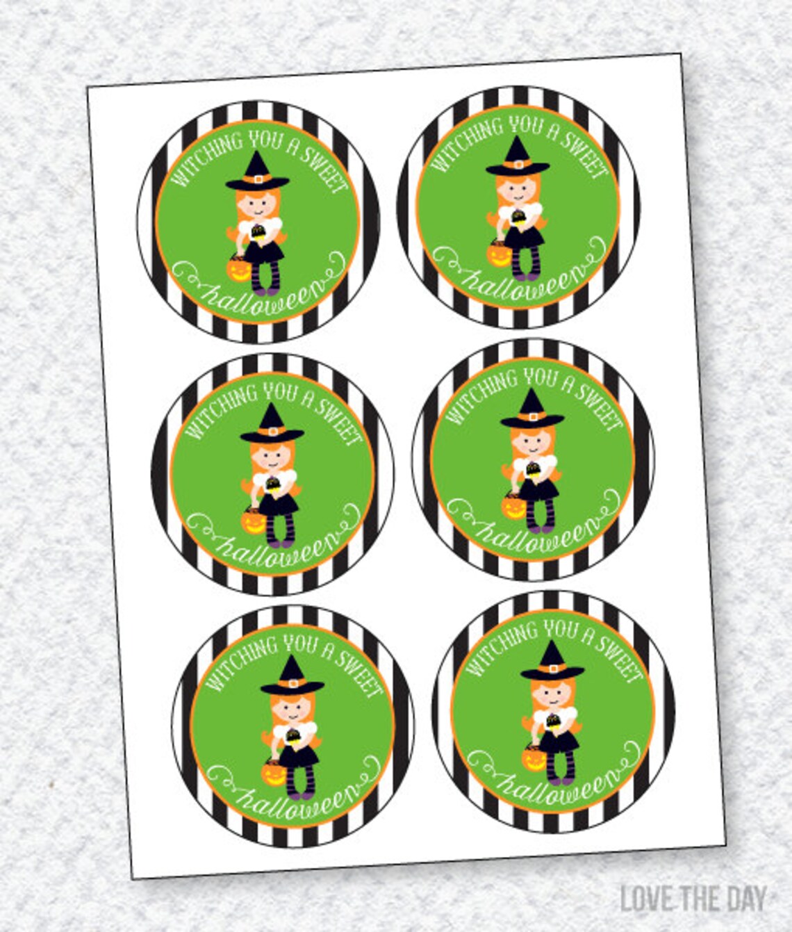 Halloween Party PRINTABLE Favor Tags by Love the Day - Etsy