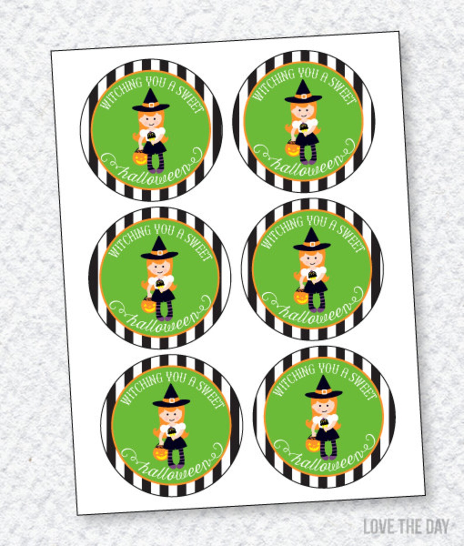 Halloween Party PRINTABLE Favor Tags by Love the Day | Etsy