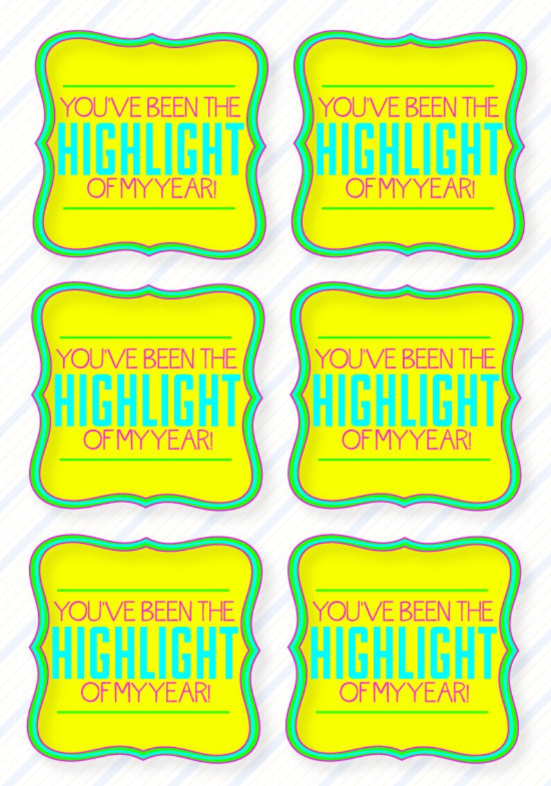 Teacher Appreciation Idea You've Been the Highlight of | Etsy