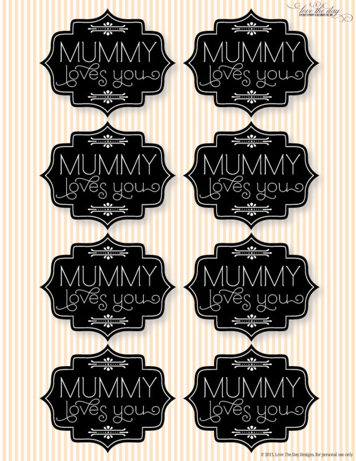 Mummy Halloween PRINTABLE Party Favor INSTANT DOWNLOAD by - Etsy
