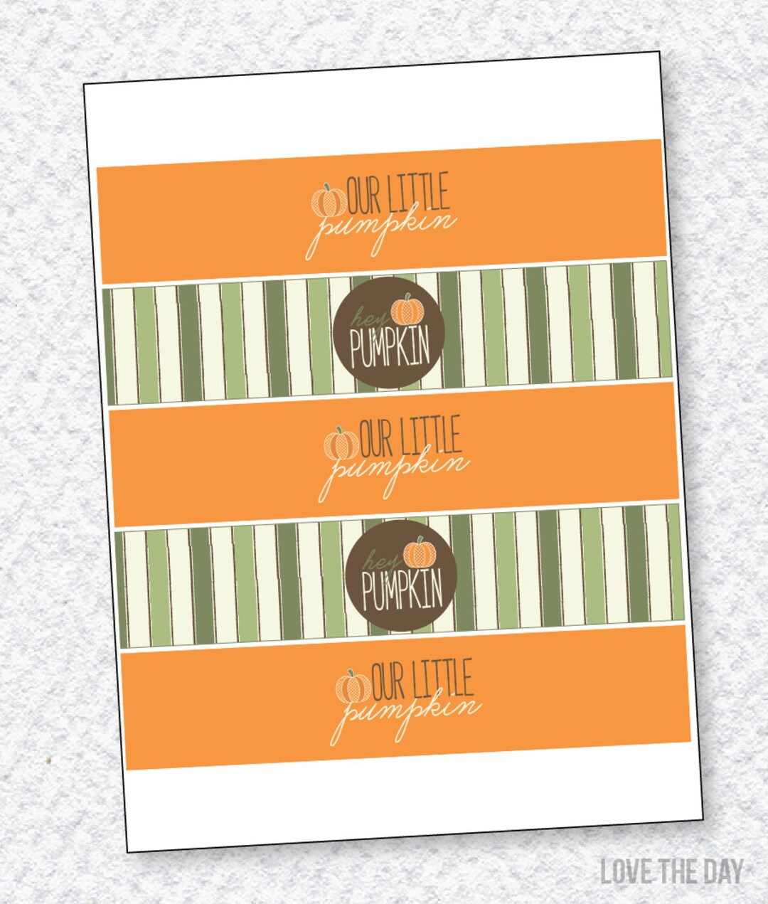 Our Little Pumpkin Party PRINTABLE Drink Label INSTANT - Etsy