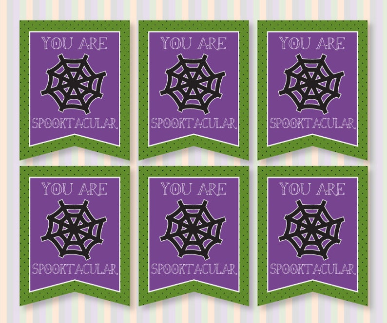 Halloween Party PRINTABLE Spooktacular Favor Tags INSTANT | Etsy