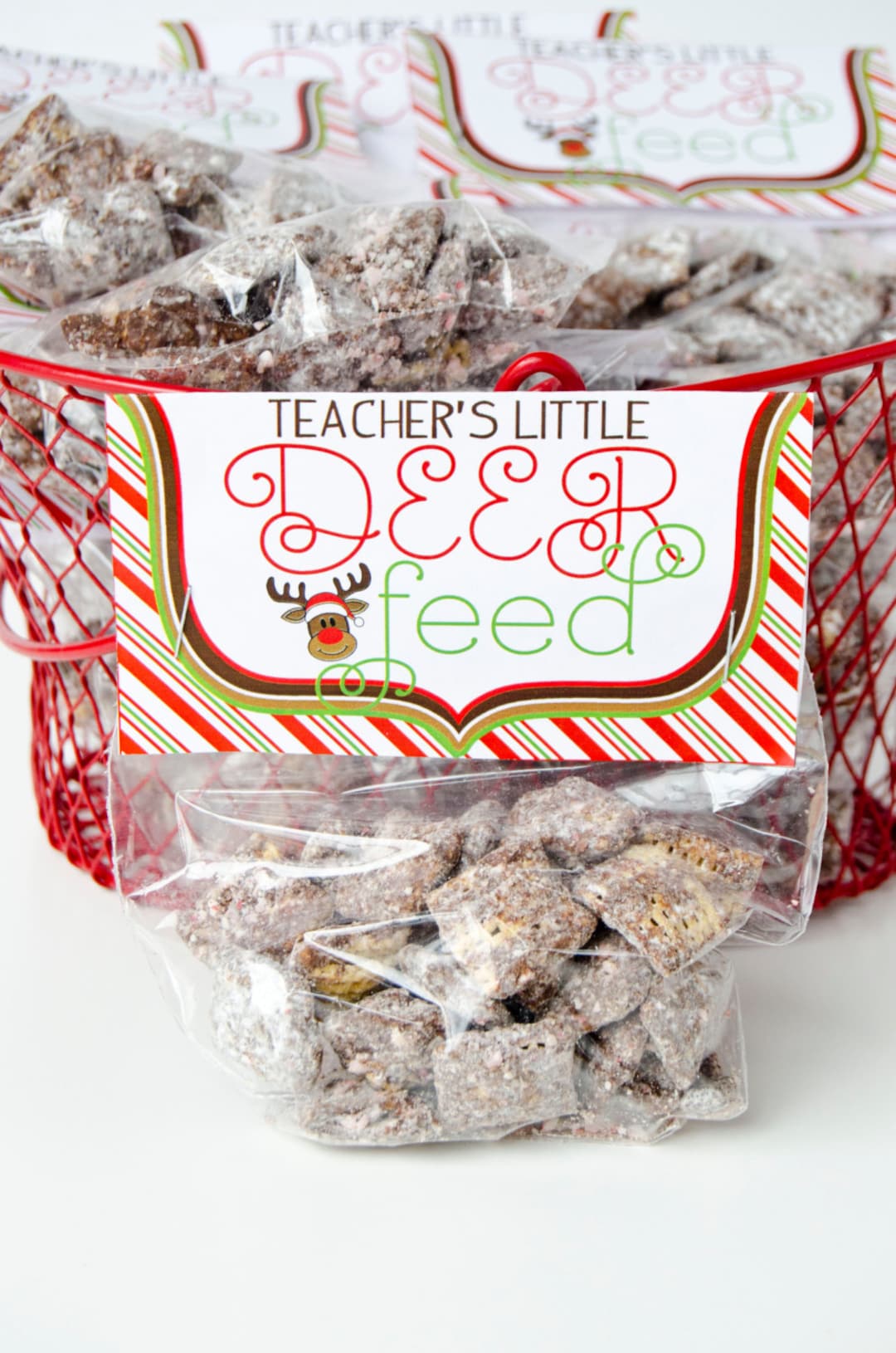 Teacher Christmas PRINTABLE Gift Tag reindeer Feed by Love the Day - Etsy