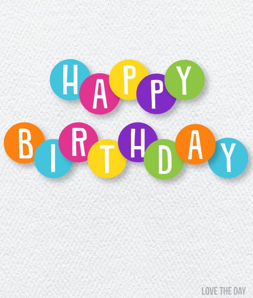 Pretty Polka Dot Party PRINTABLES: Happy Birthday Banner by - Etsy