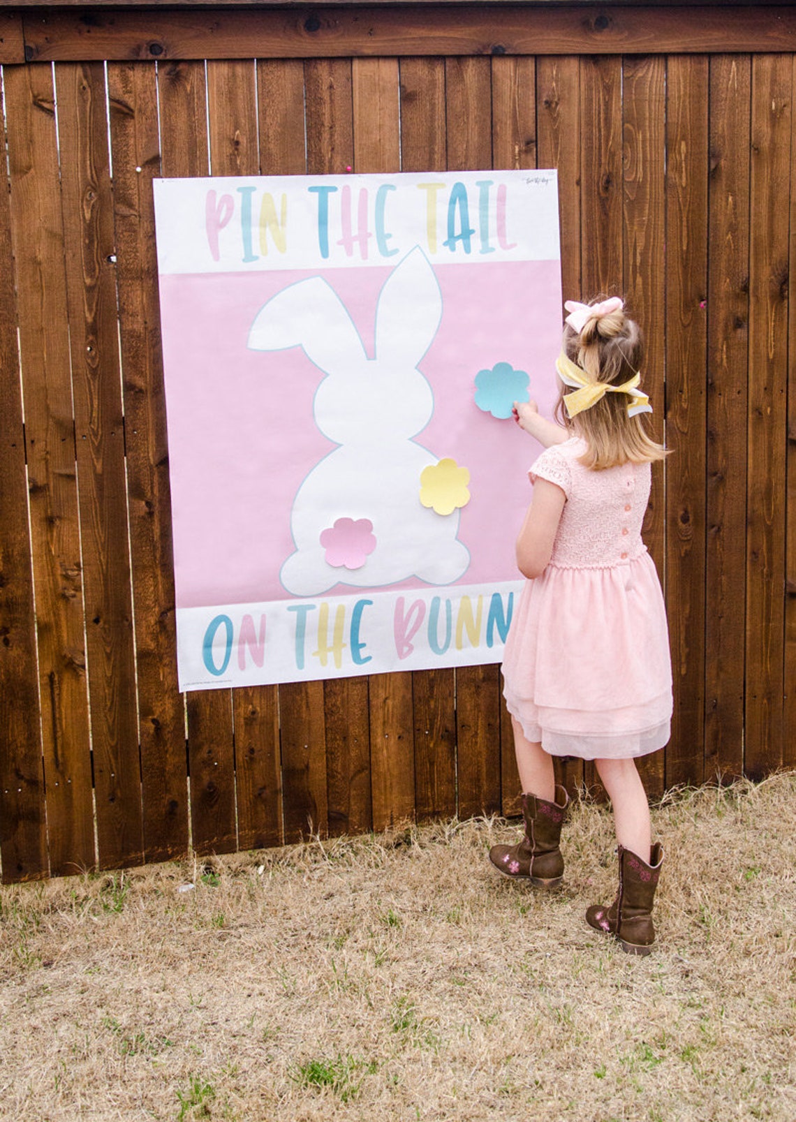 Pin the Tail on the Bunny Easter Printable Game INSTANT - Etsy Australia