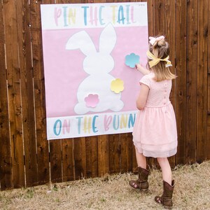 Pin the Tail on the Bunny Easter Printable Game (INSTANT DOWNLOAD) by ...