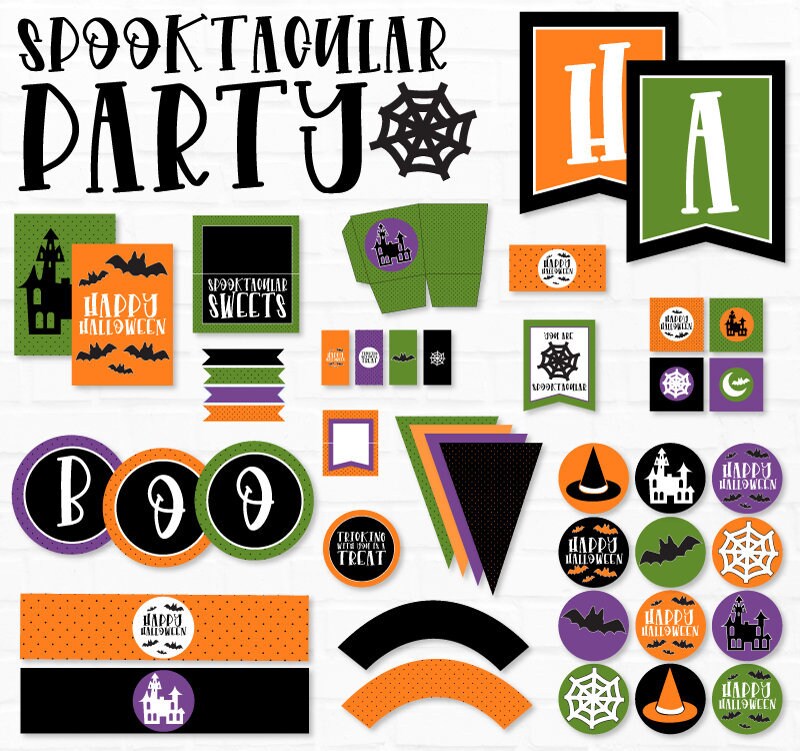 Halloween Party PRINTABLE Spooktacular Halloween INSTANT | Etsy