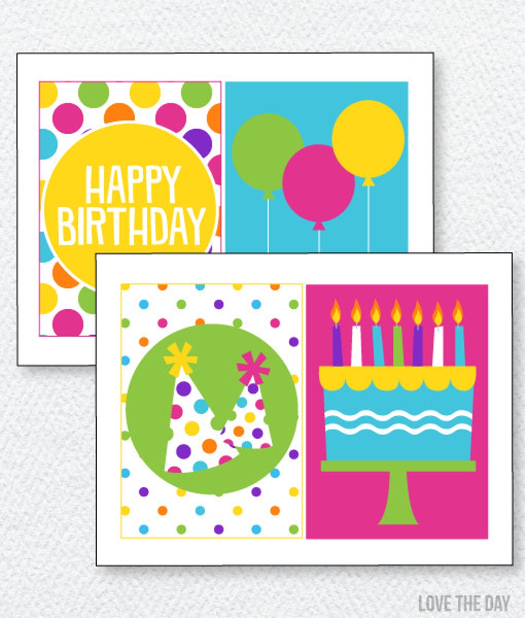Pretty Polka Dot Party PRINTABLE Birthday Favor Tags by Love the Day - Etsy