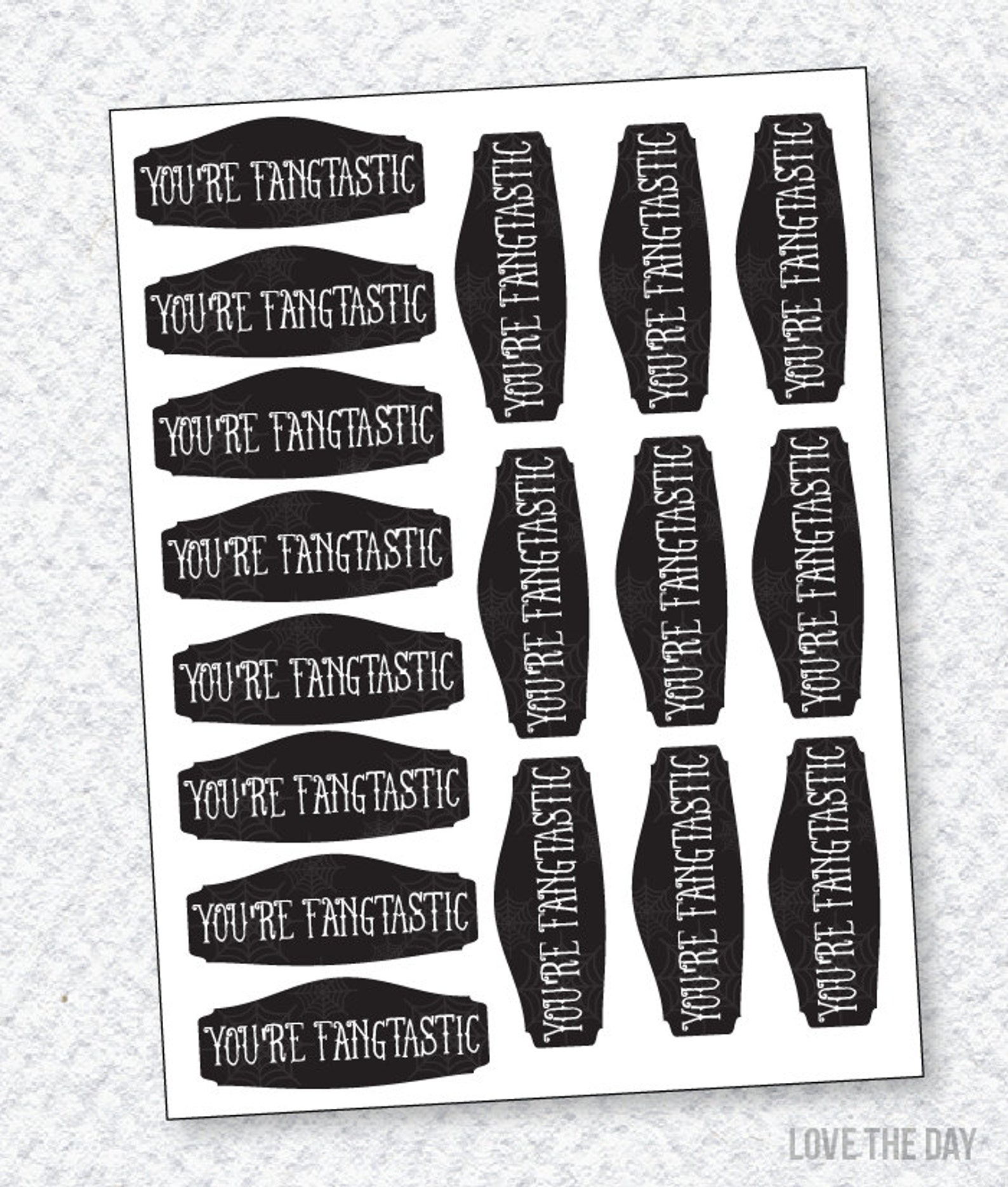 Fangtastic Halloween PRINTABLE Party Favor INSTANT DOWNLOAD - Etsy