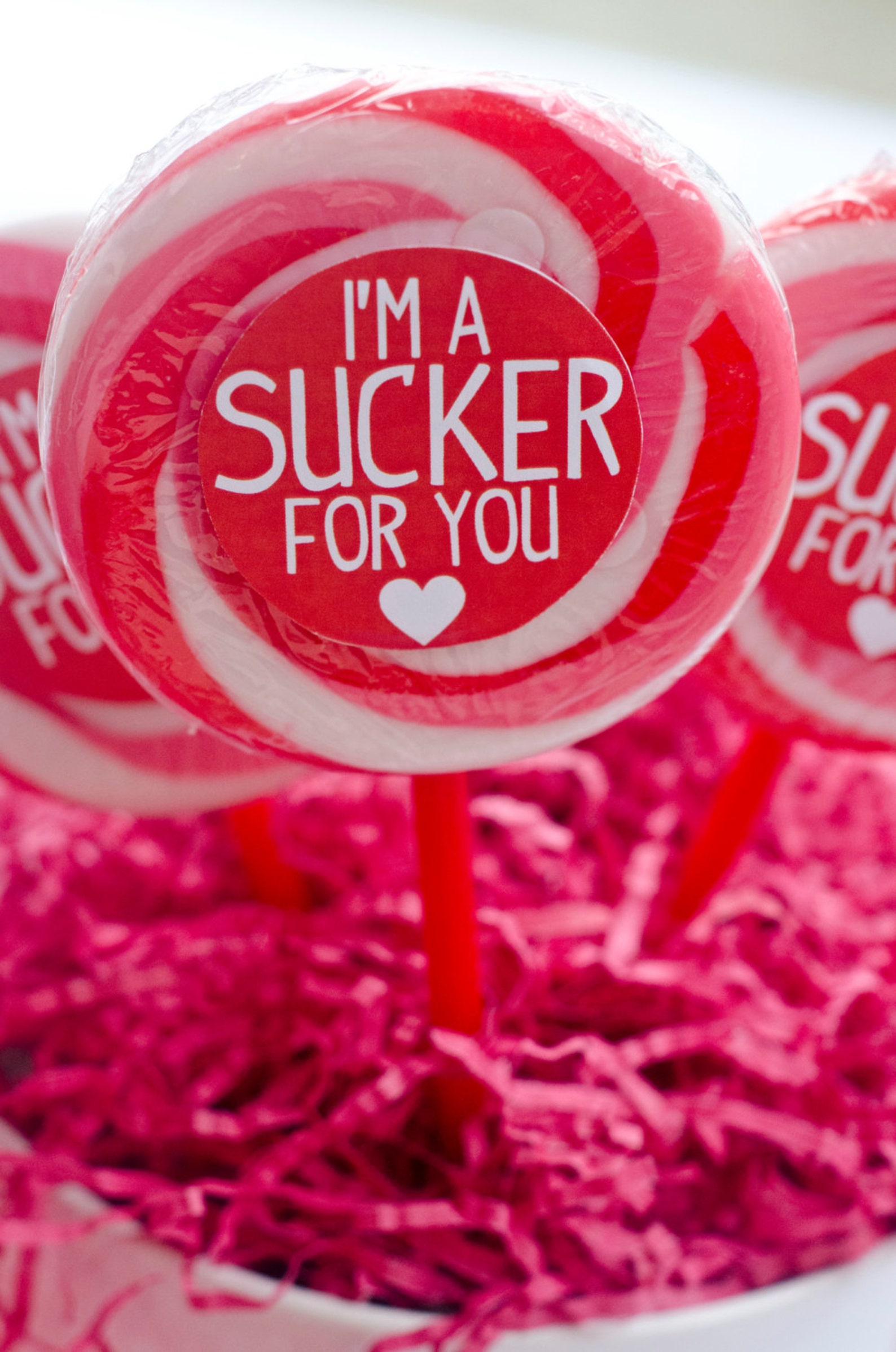 Valentine PRINTABLE Tag 'i'm A Sucker for You' (INSTANT DOWNLOAD) by ...