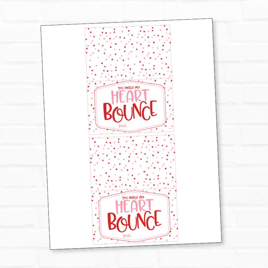 Bouncy Ball Valentine Printable Tags INSTANT DOWNLOADS by | Etsy