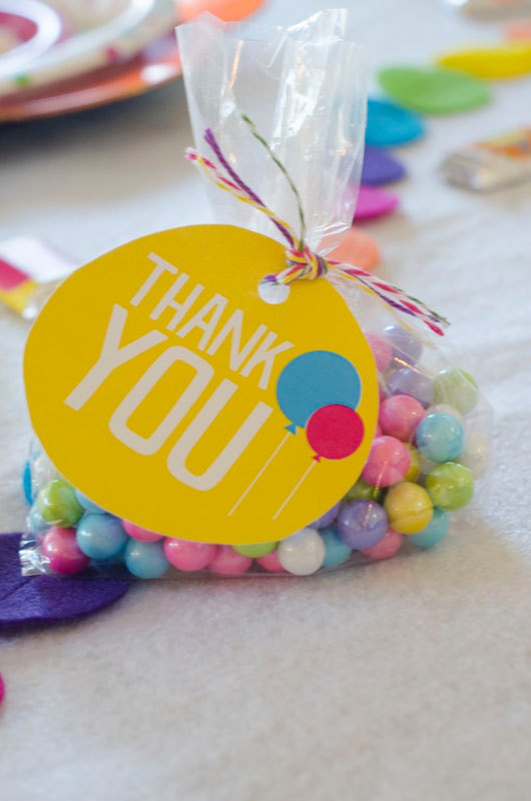 Pretty Polka Dot Party PRINTABLE Birthday Favor Tags by Love the Day - Etsy