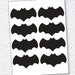 Bat Decals Halloween PRINTABLES INSTANT DOWNLOAD by Love the Day - Etsy