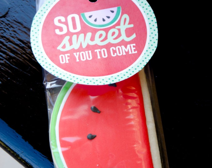 Red Watermelon Party PRINTABLE Favor Tags by Love the Day - Etsy