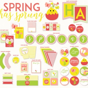 Spring Has Sprung Easter Printables (INSTANT DOWNLOAD) by Love the Day ...