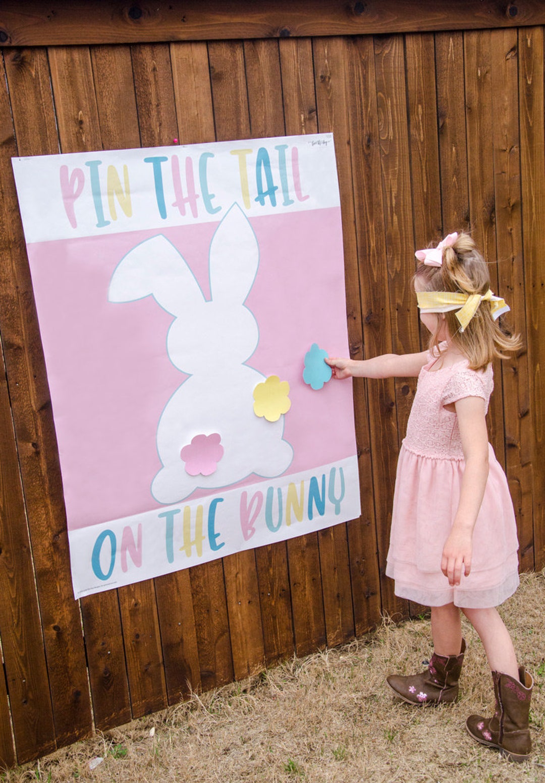 Pin the Tail on the Bunny Easter Printable Game (INSTANT DOWNLOAD) by ...