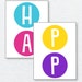 Pretty Polka Dot Party PRINTABLES: Happy Birthday Banner by Love the ...