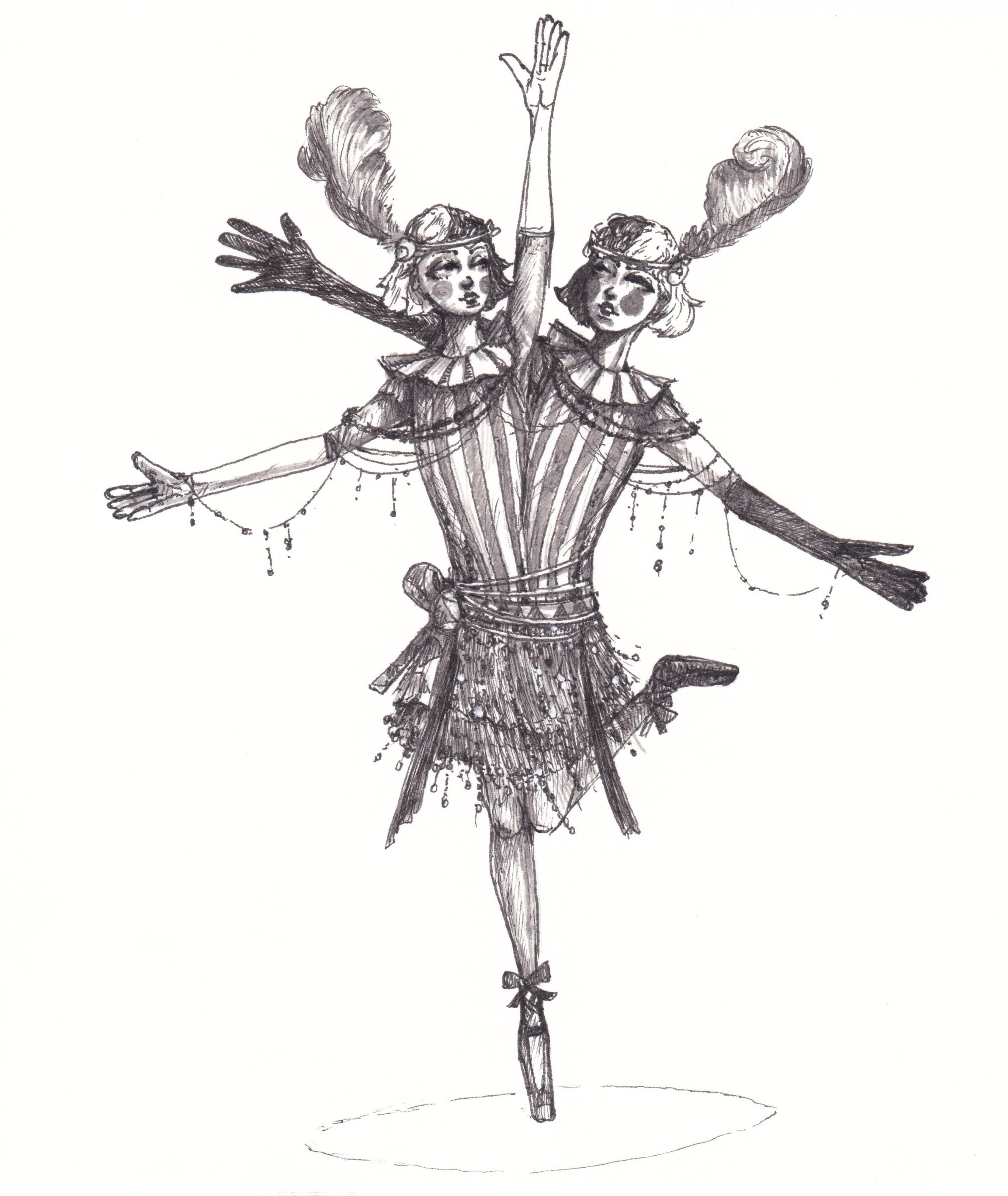 2021 Inktober Day 26 Original Connect Twins - Etsy