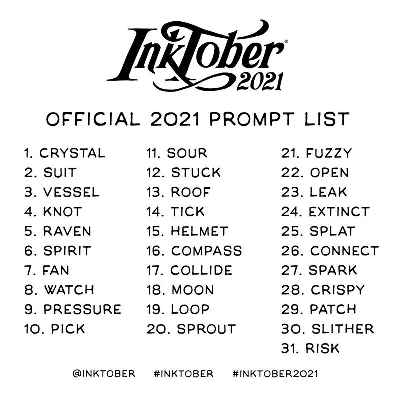 2021 Inktober Day 26 Original Connect Twins - Etsy