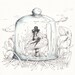 2022 Inktober Day 29 Original Art Piece Uhoh Fae Pad Whale - Etsy