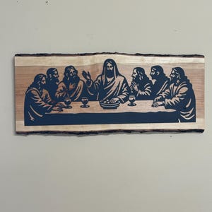 Religious Wall Art Last Supper Display Black Metal Accent Home Decor ...