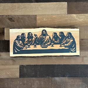 Religious Wall Art Last Supper Display Black Metal Accent Home Decor ...