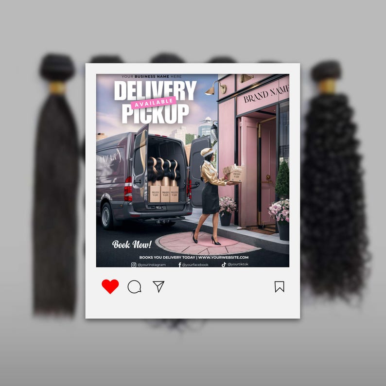 DIY Delivery & Pickup Flyer, Delivery Service Flyer, Pickup Service ...