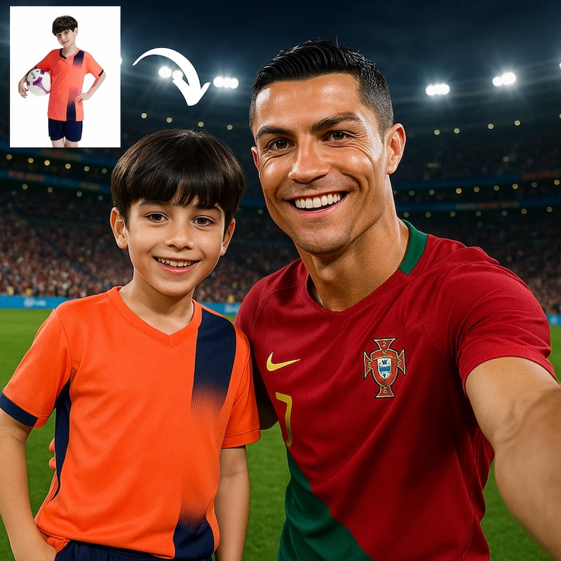 Ronaldo Banner With Kid - Etsy