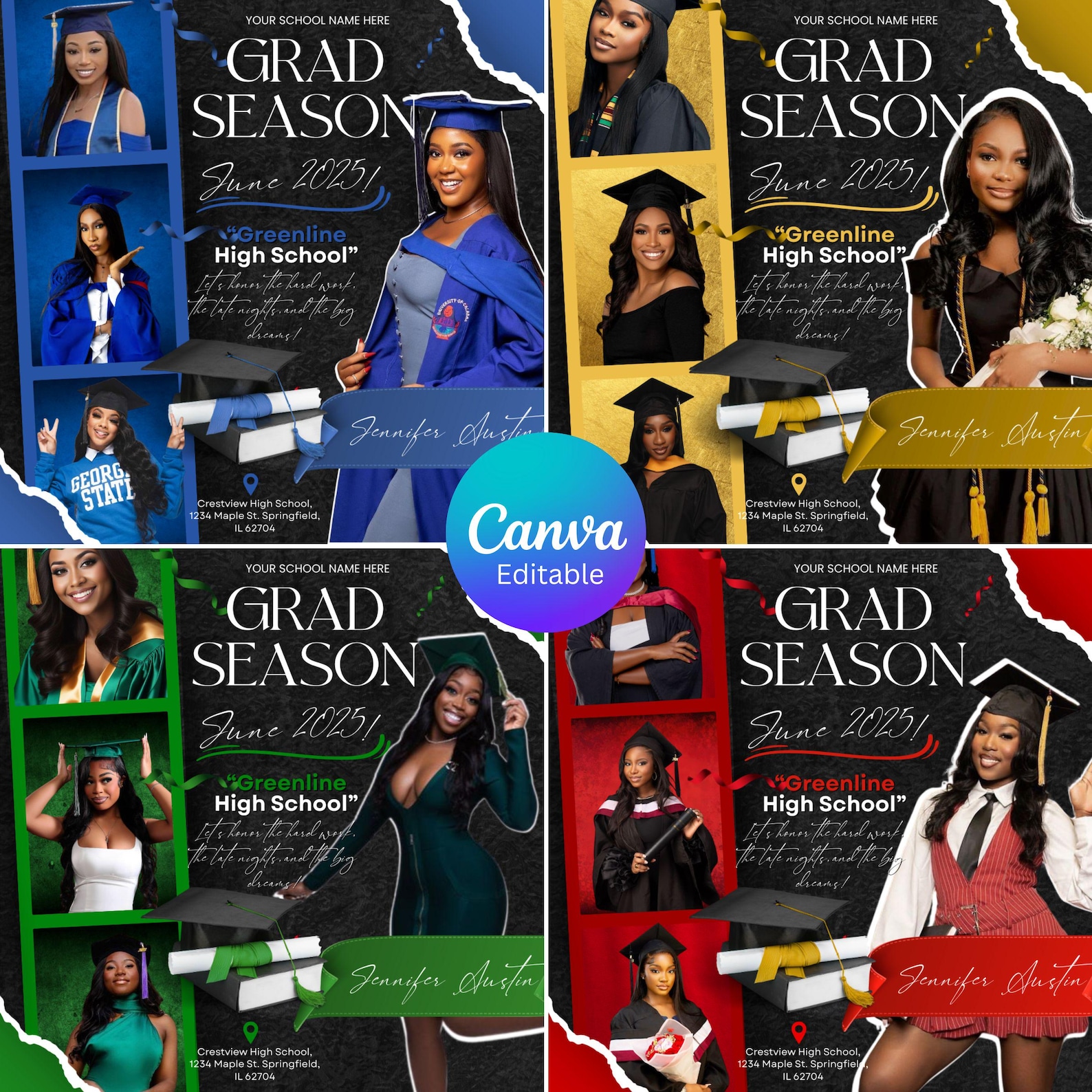 Graduate Flyer, Graduation Party Flyer, Graduation Invitation, College ...