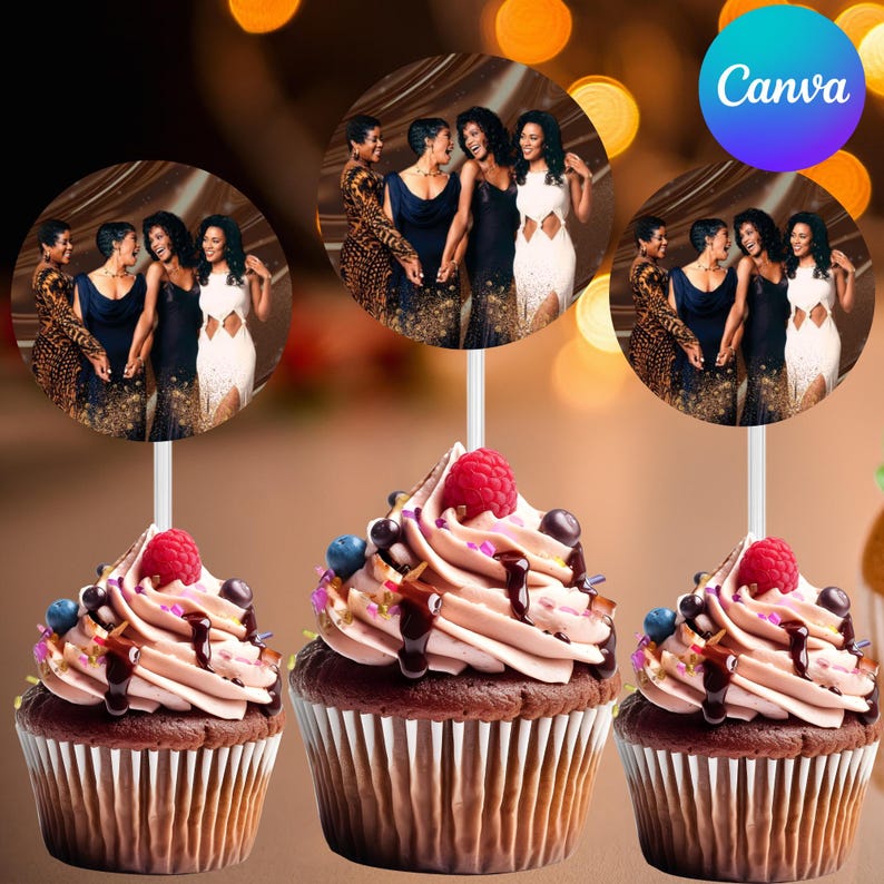 Waiting to Exhale Girls Trip Cupcake Topper File | Ladies Trip Cupcake ...