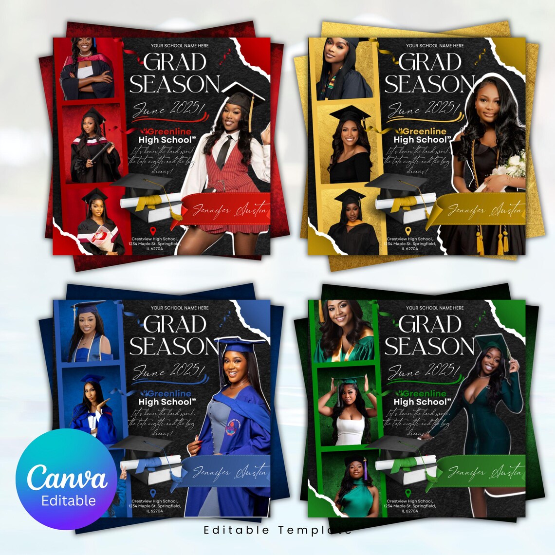 Graduate Flyer, Graduation Party Flyer, Graduation Invitation, College ...