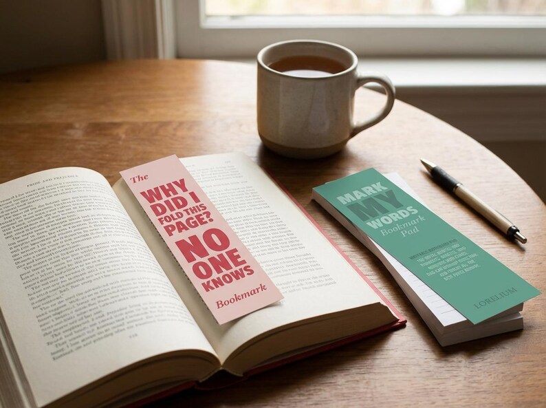 Writable Bookmarks Pad, 24 Journal Bookmark, Eco-friendly Stationery ...