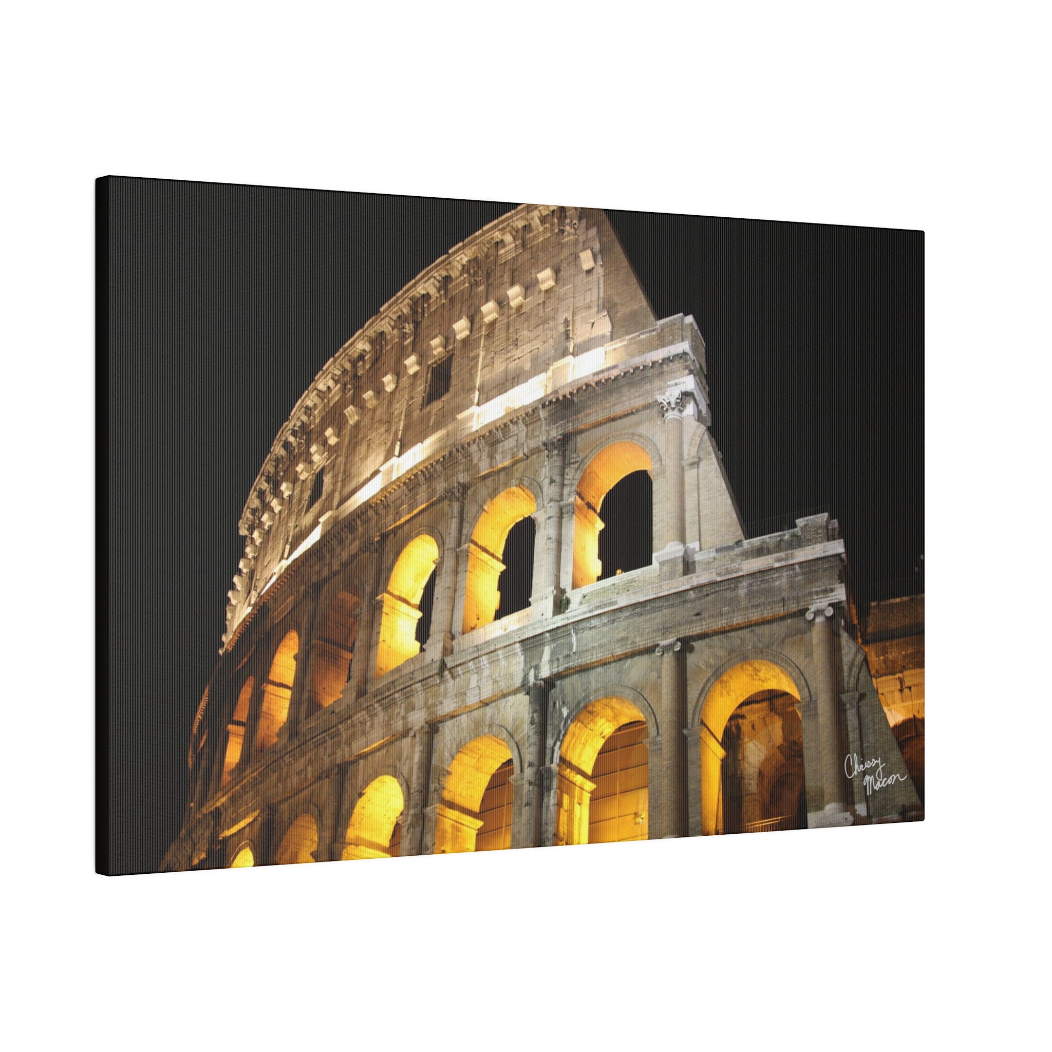 Colosseum at Night Photo, Colosseum Wall Art, Colosseum Rome Italy ...
