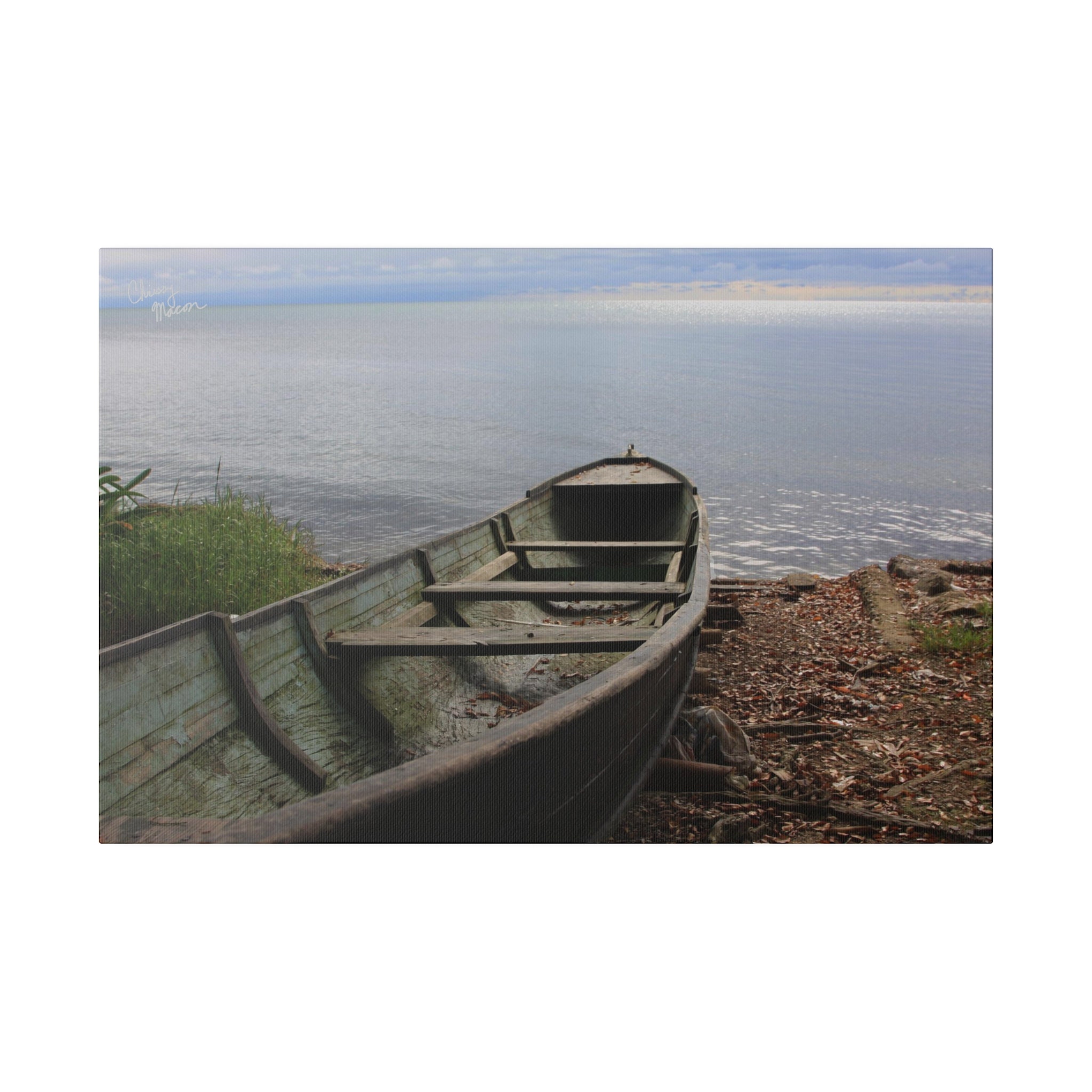 Rowboat Ocean Blue Photo, Water View Wall Art, Belize Ocean Photo, Old ...