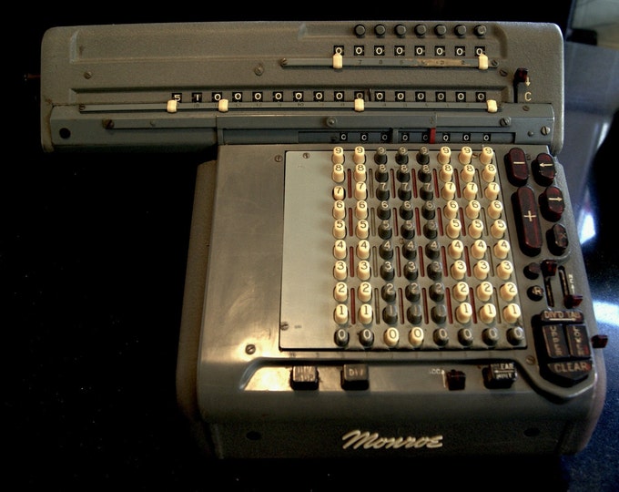 Vintage Antique Monroe Matic Electric Adding Machine Calculator - Etsy