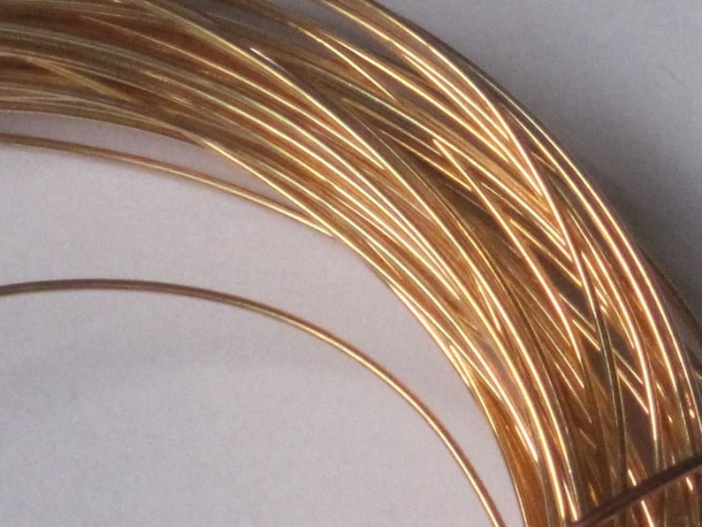 Gold Plated Jewelry Wire 22 Gauge qty 8 Ft 65-109 - Etsy