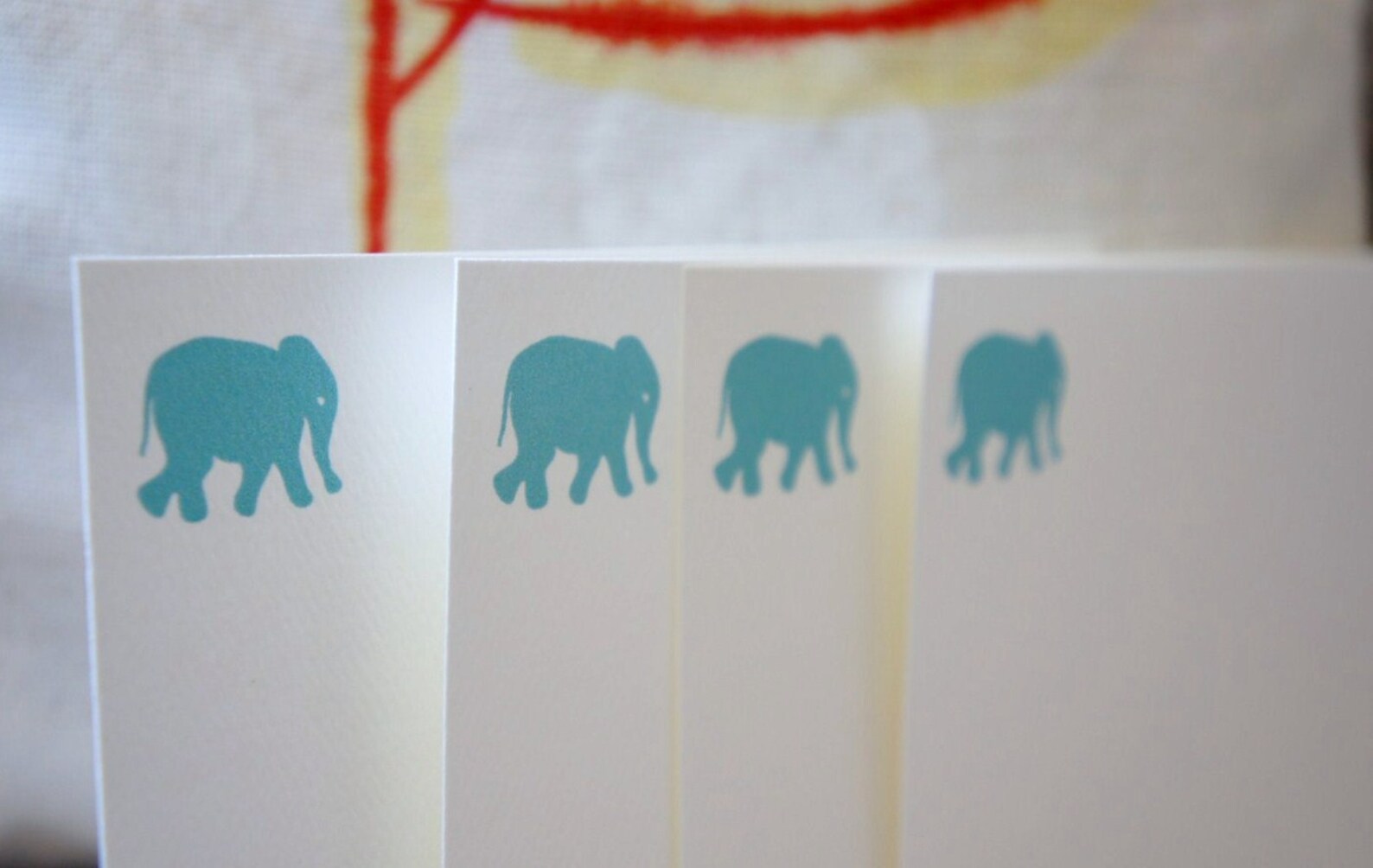 Personalized Note Cards Elephant Aqua Pastel Blue Turquoise - Etsy