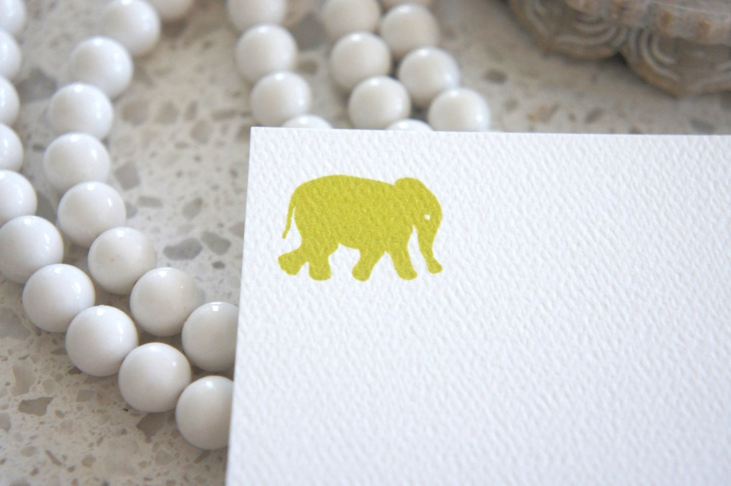 Personalized Note Cards Elephant Pastel Pink Set of 10 NC 19 - Etsy