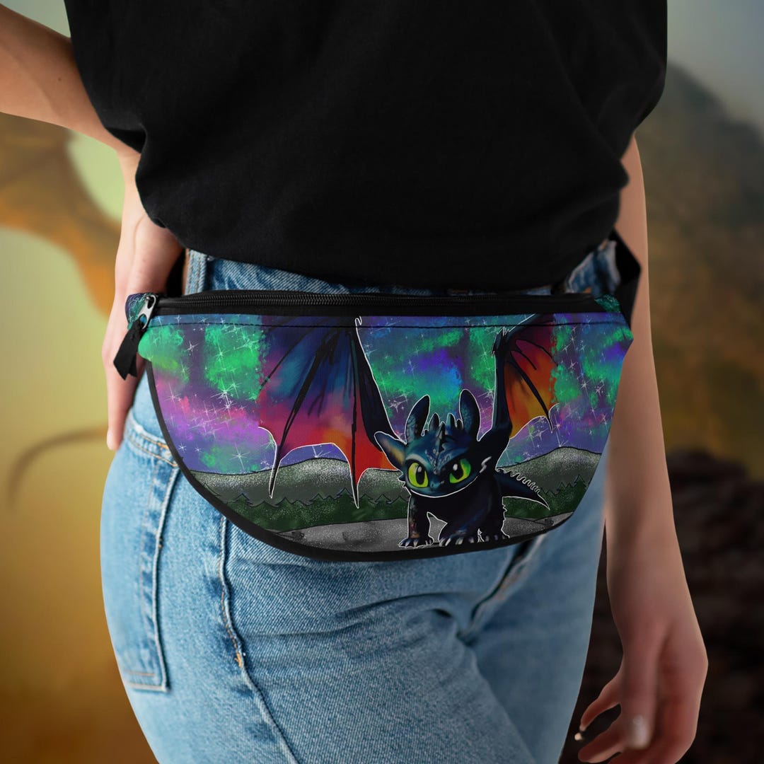 Toothless Fanny Pack: How to Train Your Dragon Inspired Waist Bag - Etsy