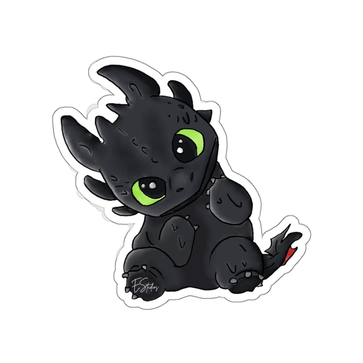 HTTYD Toothless Dragon Die-cut Vinyl Stickers - Etsy