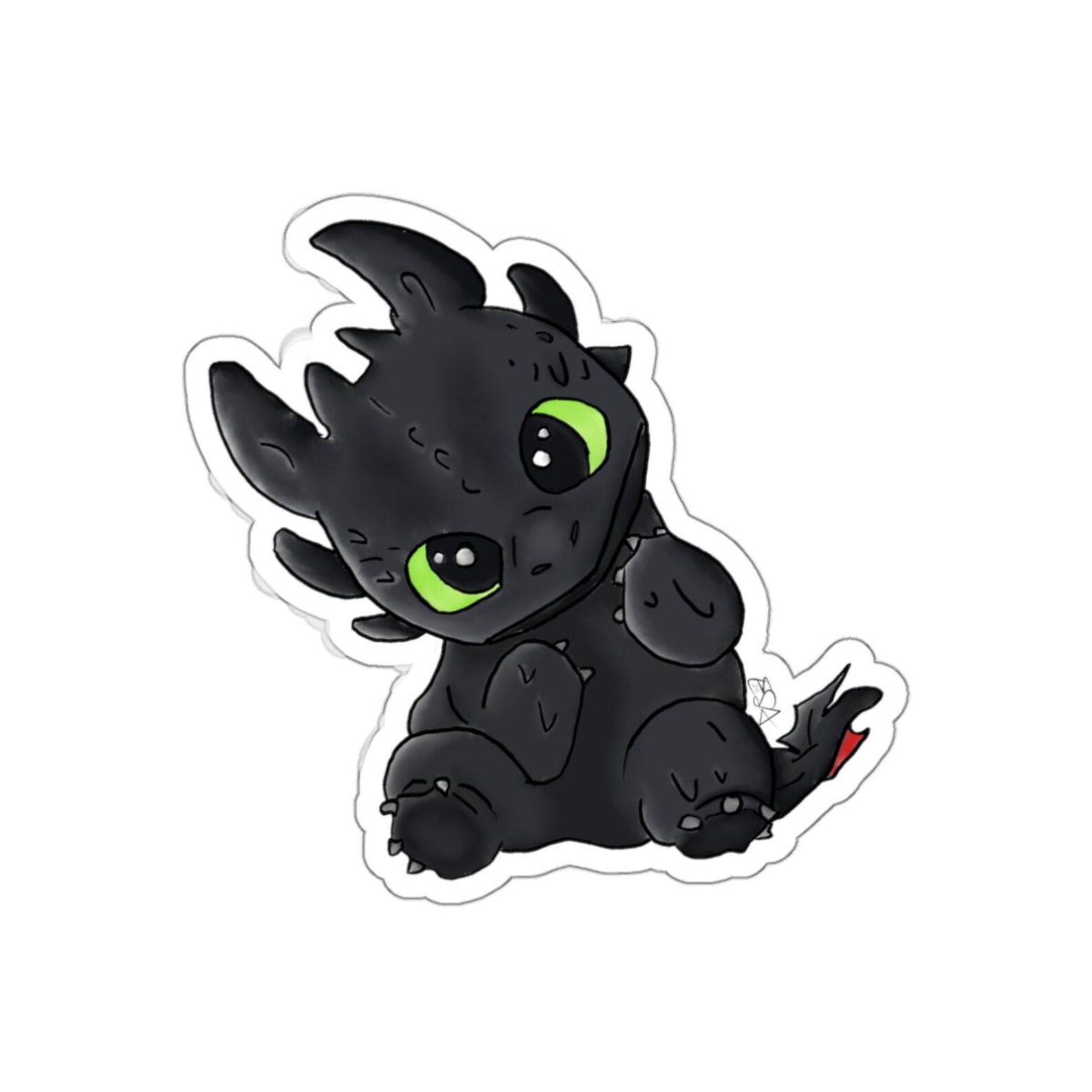 HTTYD Toothless Die-cut Stickers - Perfect for Laptops and Water ...