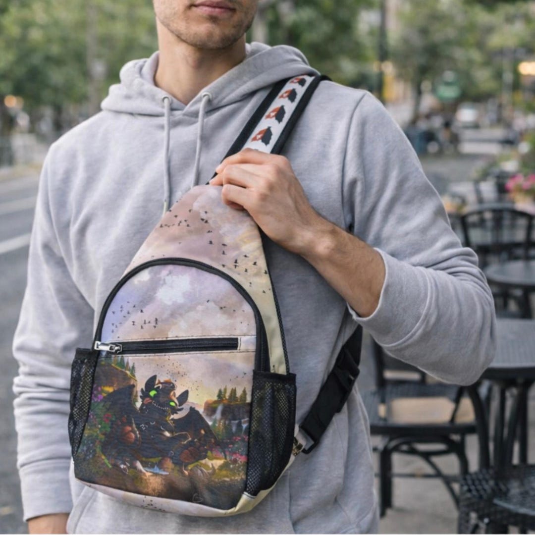 HTTYD Toothless Over the Shoulder Sling Bag - Etsy