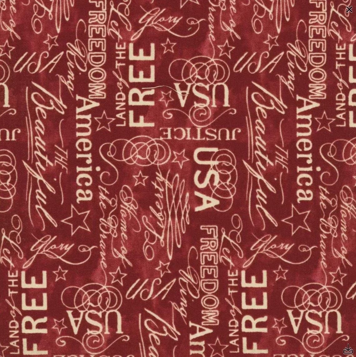 Colors of Courage Patriotic Words (red) by Tim Coffee for Wilmington ...