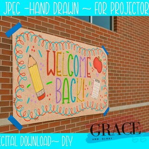 DIY Back to School Banner | Brown Kraft Paper Banner | Back to School ...