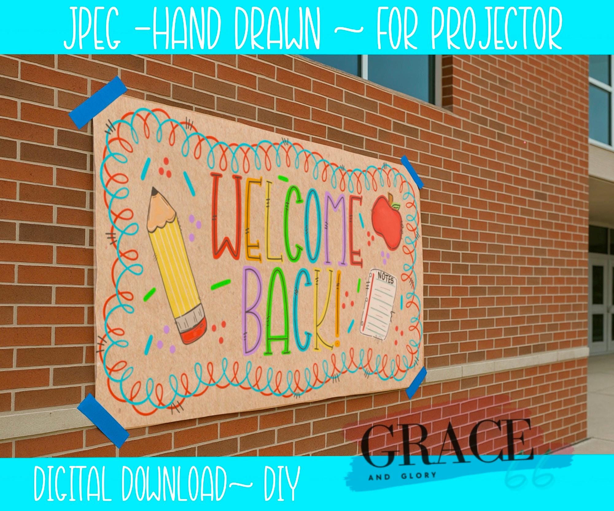DIY Back to School Banner | Brown Kraft Paper Banner | Back to School ...